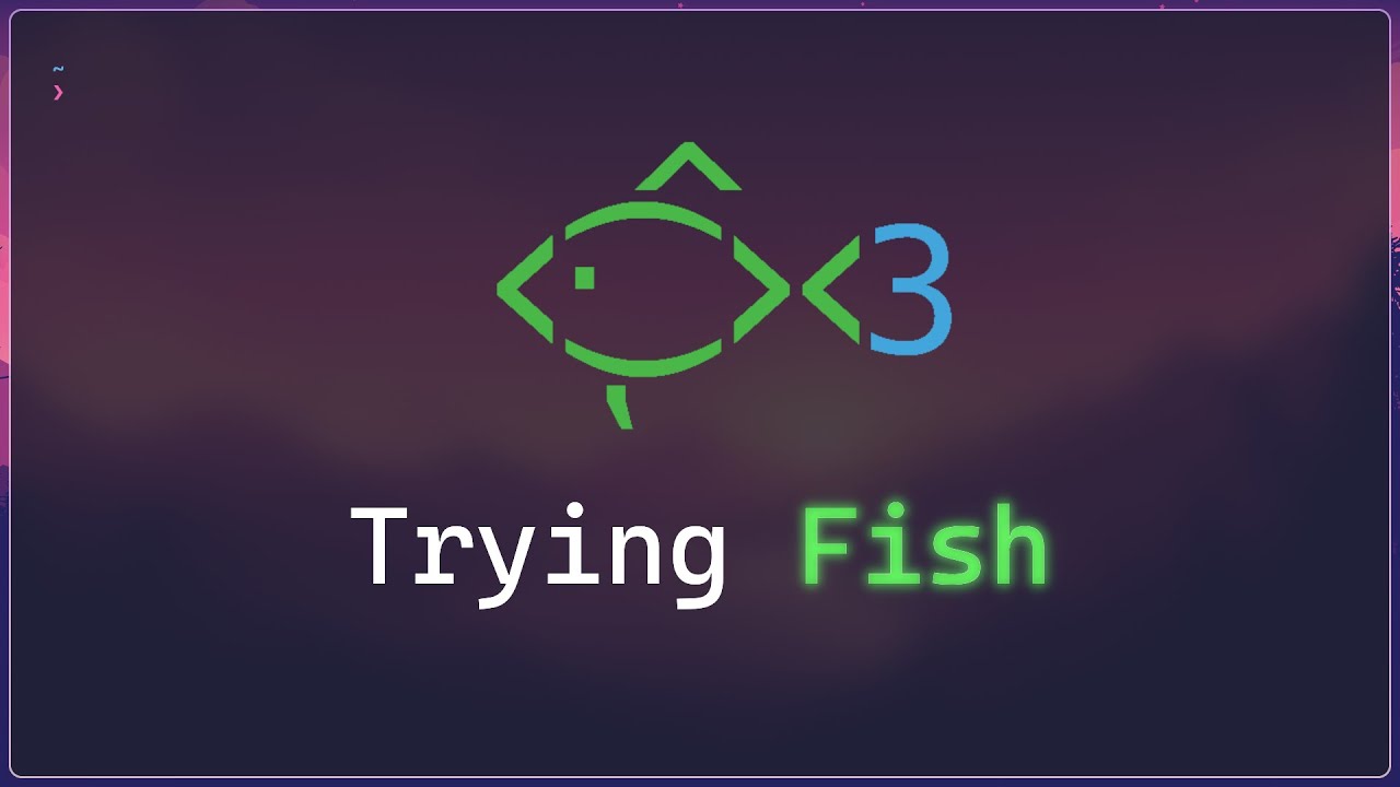Trying Fish // A Bash alternative // Pt. 1 - YouTube
