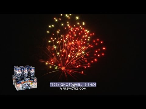 TB254 Ghost Shell - 9 Shot Winda Fireworks - YouTube