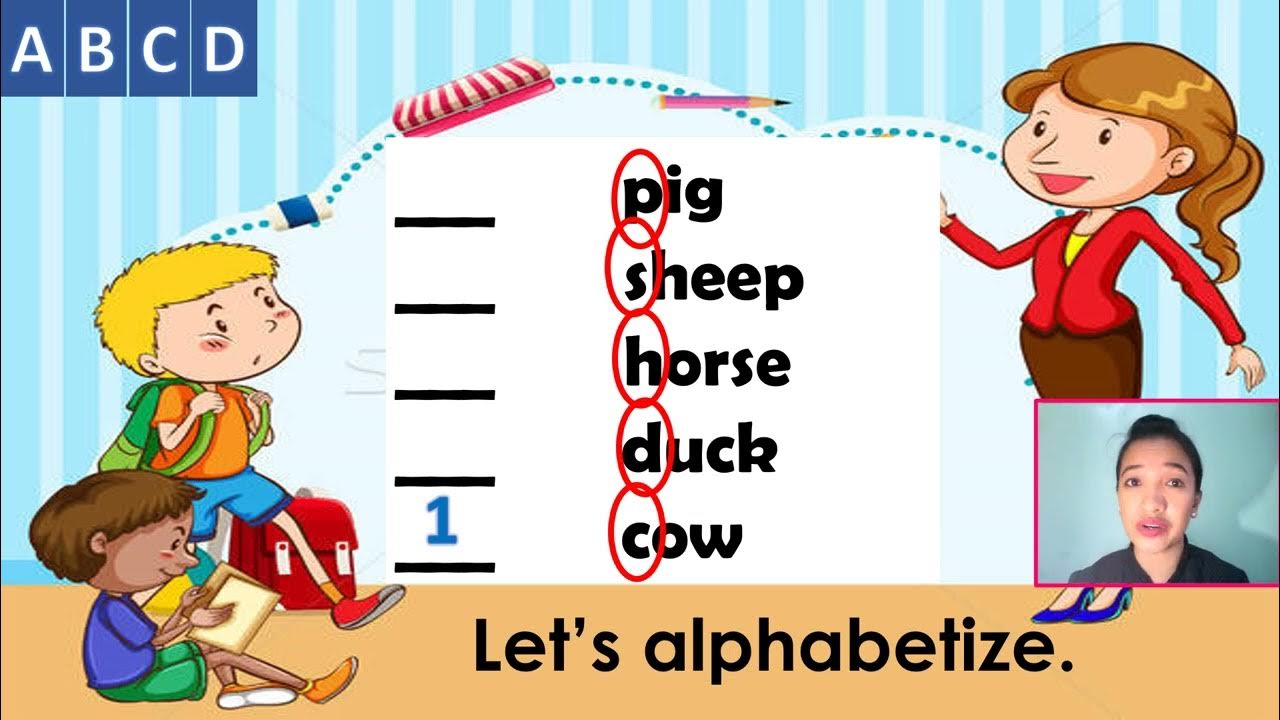 Alphabetizing/Arranging Words in Alphabetical Order - YouTube