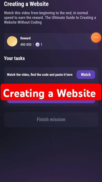 Creating a Website /Tapswap code/#subscribe #like - YouTube