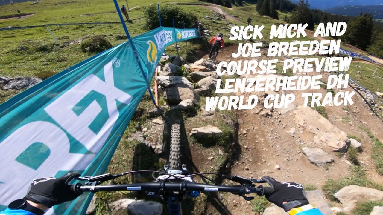 Course preview Lenzerheide DH 2021 Mick Hannah and Joe Breeden - YouTube