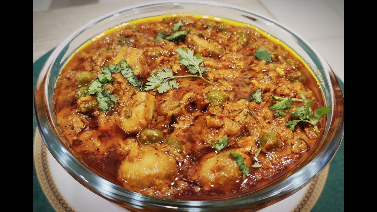 Lababdaar Matar Mushroom | Homemade Matar Mushrooms | मटर मशरूम की ...