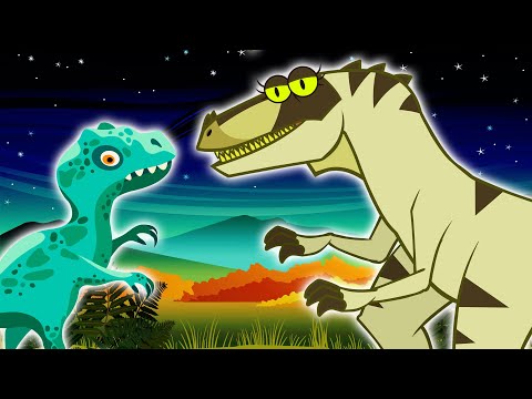 Learn Dinosaurs for Kids | Dinosaur Cartoon videos | Parasaurolophus T-Rex | Cartoon Candy