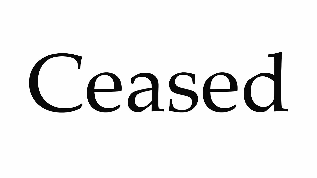 How to Pronounce Ceased - YouTube