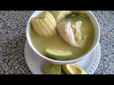 Caldo de pollo con elote !!! - YouTube