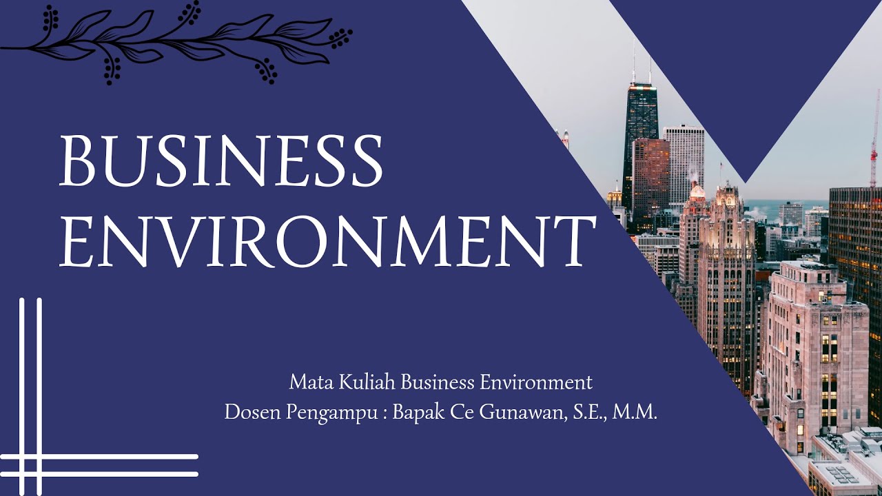 Apa Itu Business Environment? - YouTube