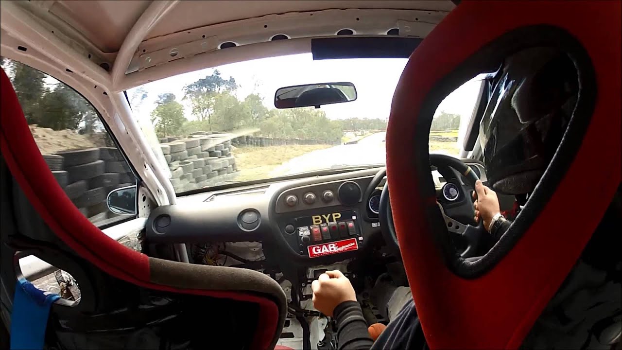 BYP Racing Budget Race car "Emma" - Marulan Training Centre - YouTube