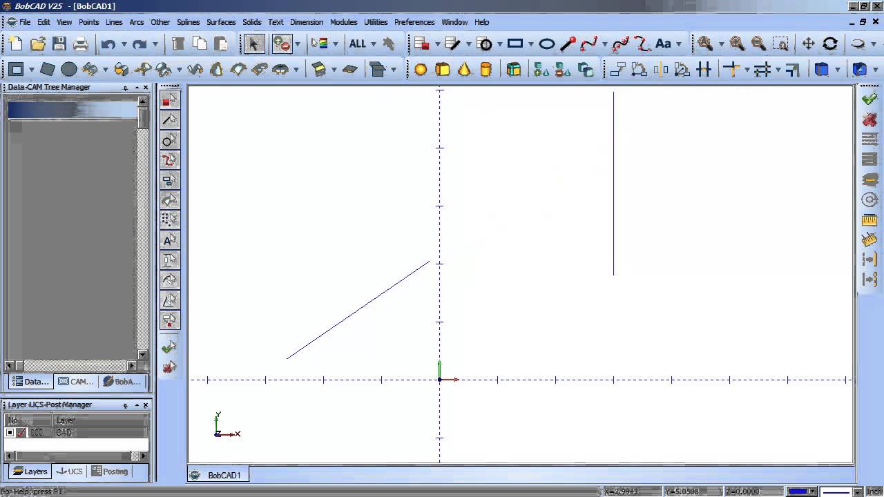 Extend a line - YouTube