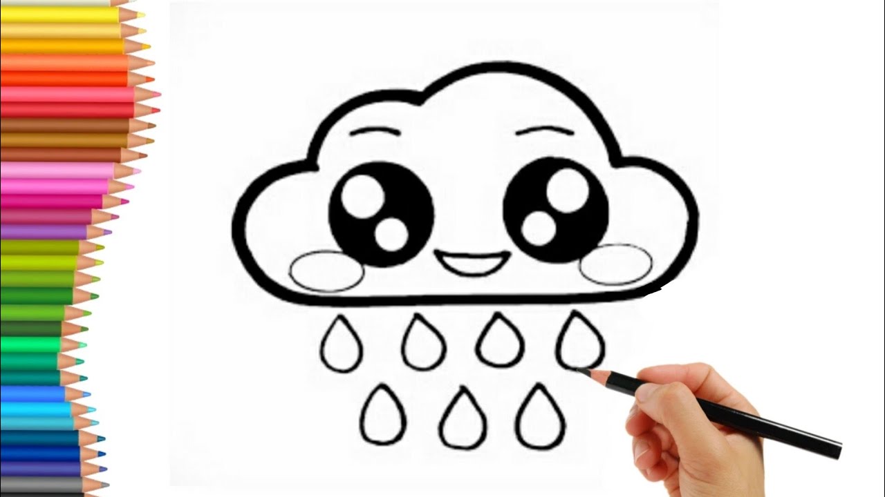 Rain drawing, painting colour for kids, toodles ideas for kids, DIY for ...