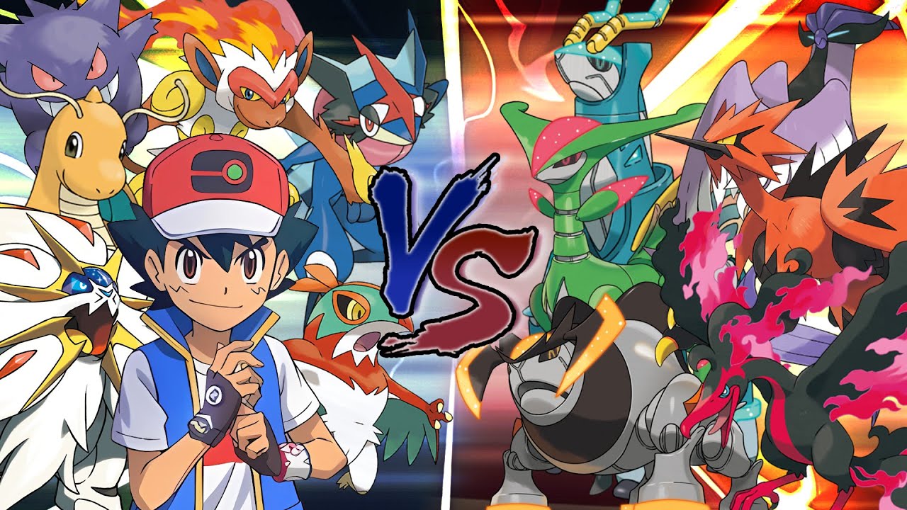 Pokemon Battle Theme: Ash Vs Legendary Birds and Deers - YouTube