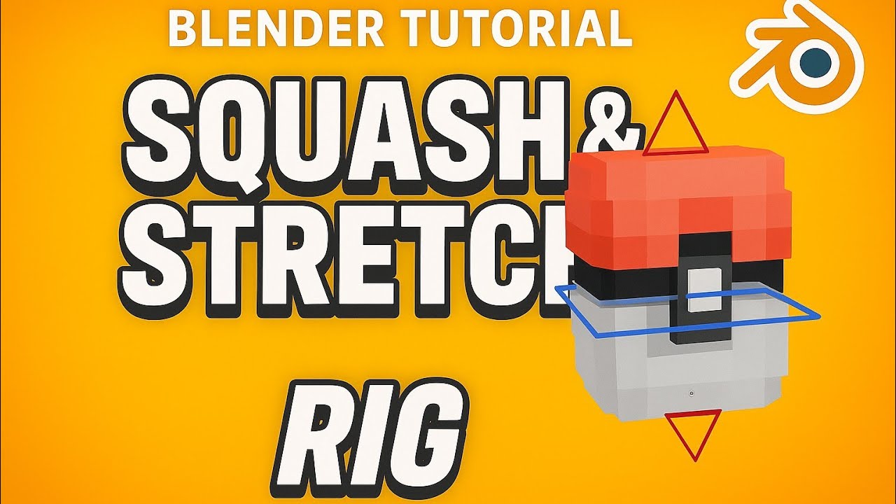 How to Make a Squash & Stretch Ball Rig in Blender | Complete Rigging ...