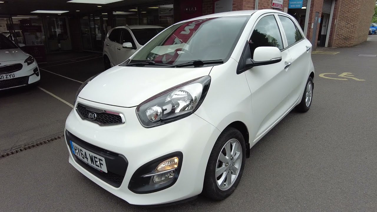 2014 Kia Picanto 1.0 2 in Clear White - YouTube