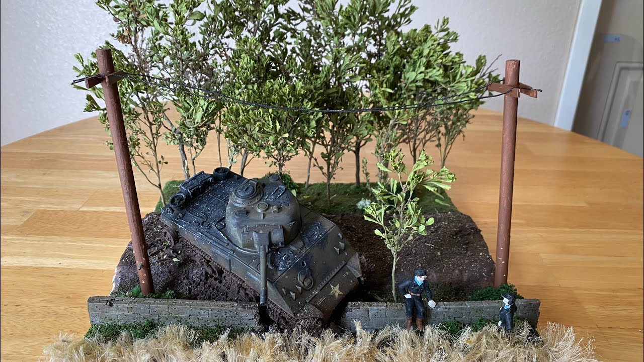 WW2 Diorama 1:35, D-Day+9, Saint-Ló Outskirts, “Armor-Piercing Pastime ...