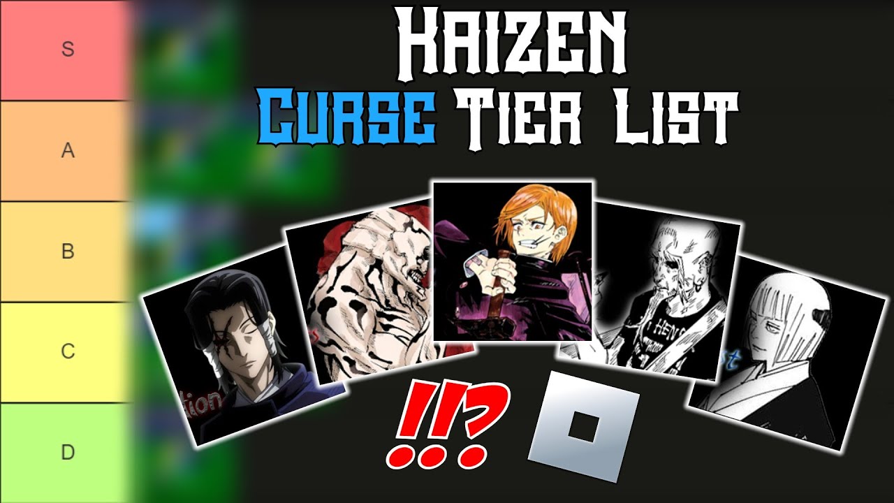 Roblox Kaizen Curse Tier List | Roblox Tier Lists - YouTube
