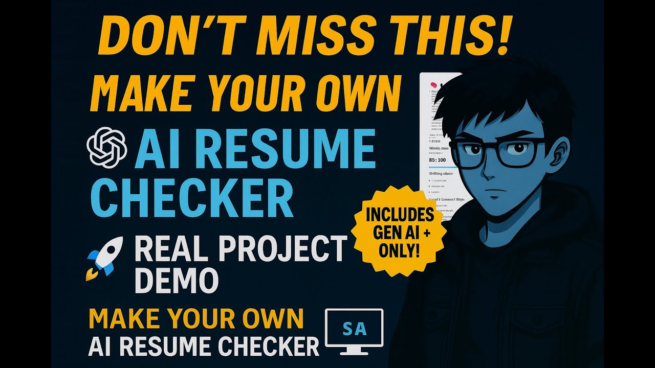 Build Your Own AI Resume Checker 🔥 | GenAI Project Demo | Final Year ...