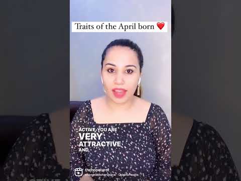 Traits of April born ️ - YouTube