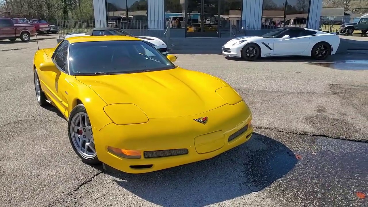 2001 Chevrolet Corvette Z06 1 of 95 Yellow Over Black & Red For Sale At ...