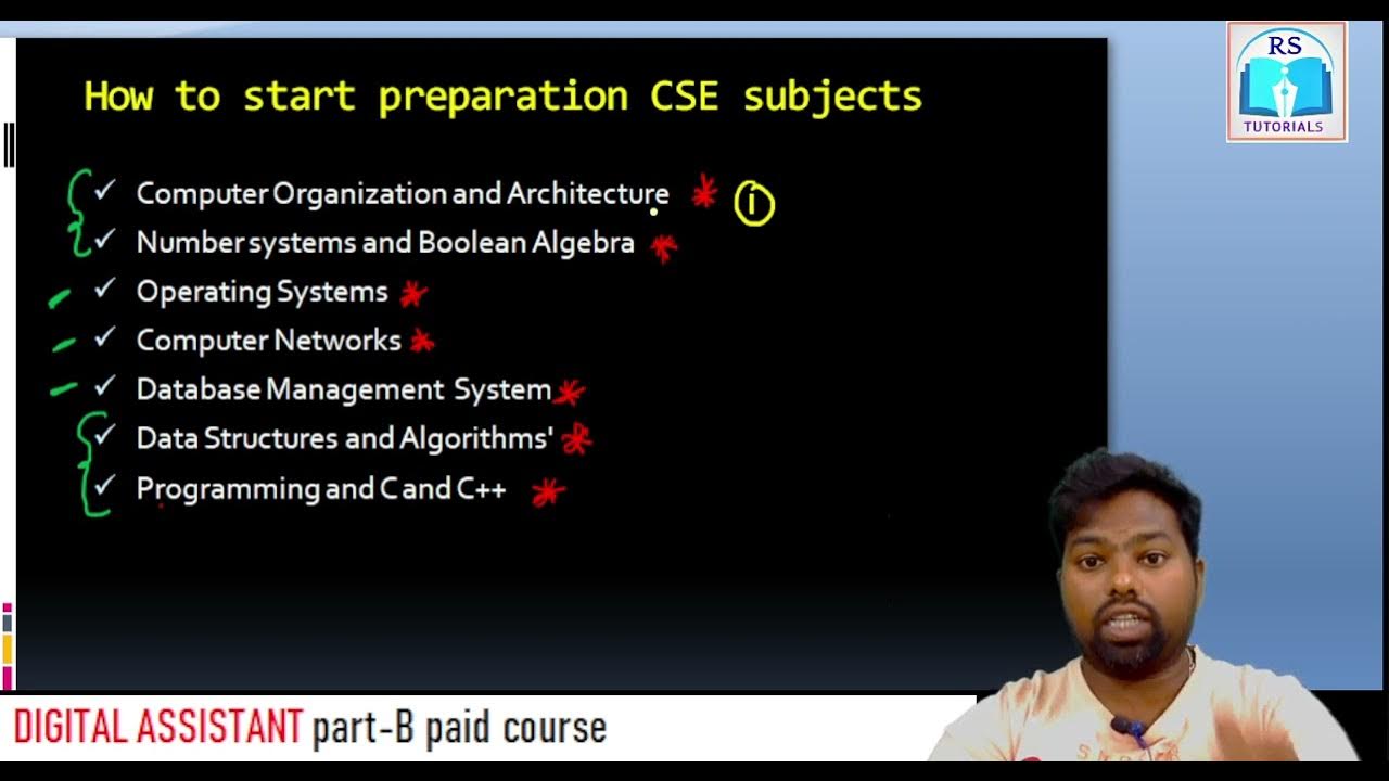 HOW TO START PREPATION OF CSE SUBJECTS FOR DIGITAL ASSISTANT GRAMA ...