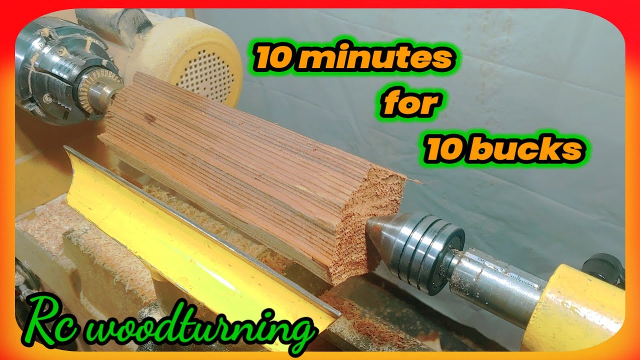 wood turning a 10 minute project that sells for 10 bucks - YouTube