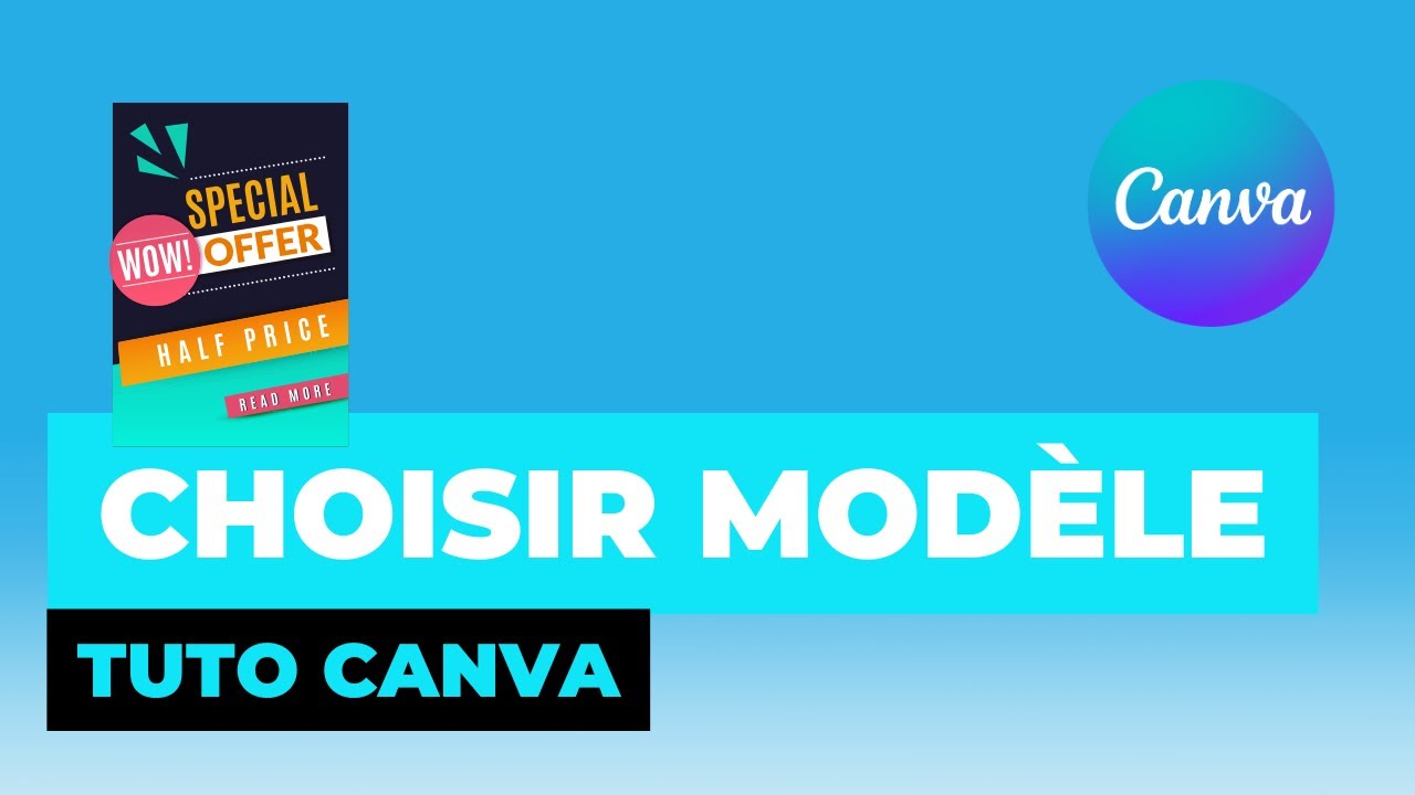Comment créer un design à partir d'un modèle sur Canva ? - YouTube