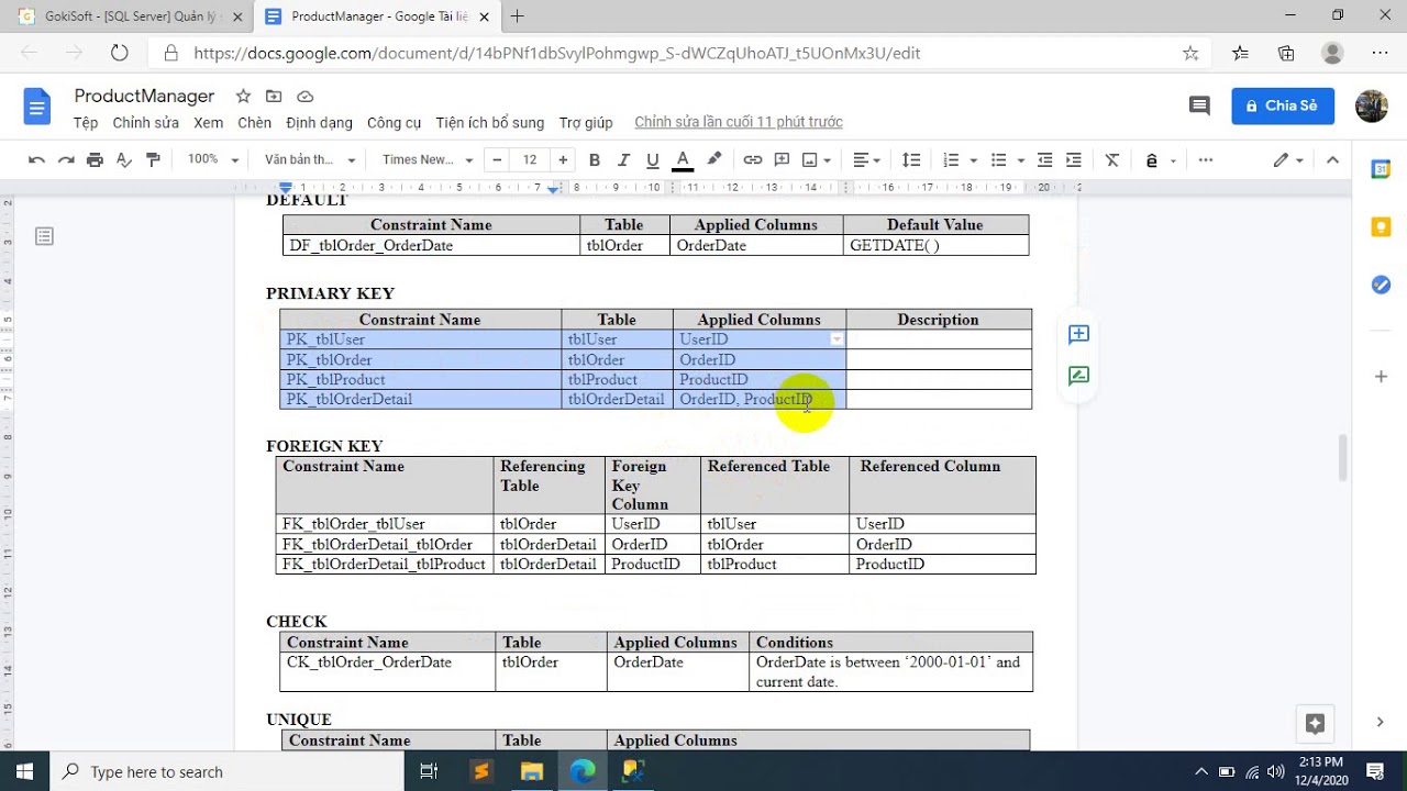 [SQL Server] Quản lý sản phẩm - Lập trình SQL Server - YouTube