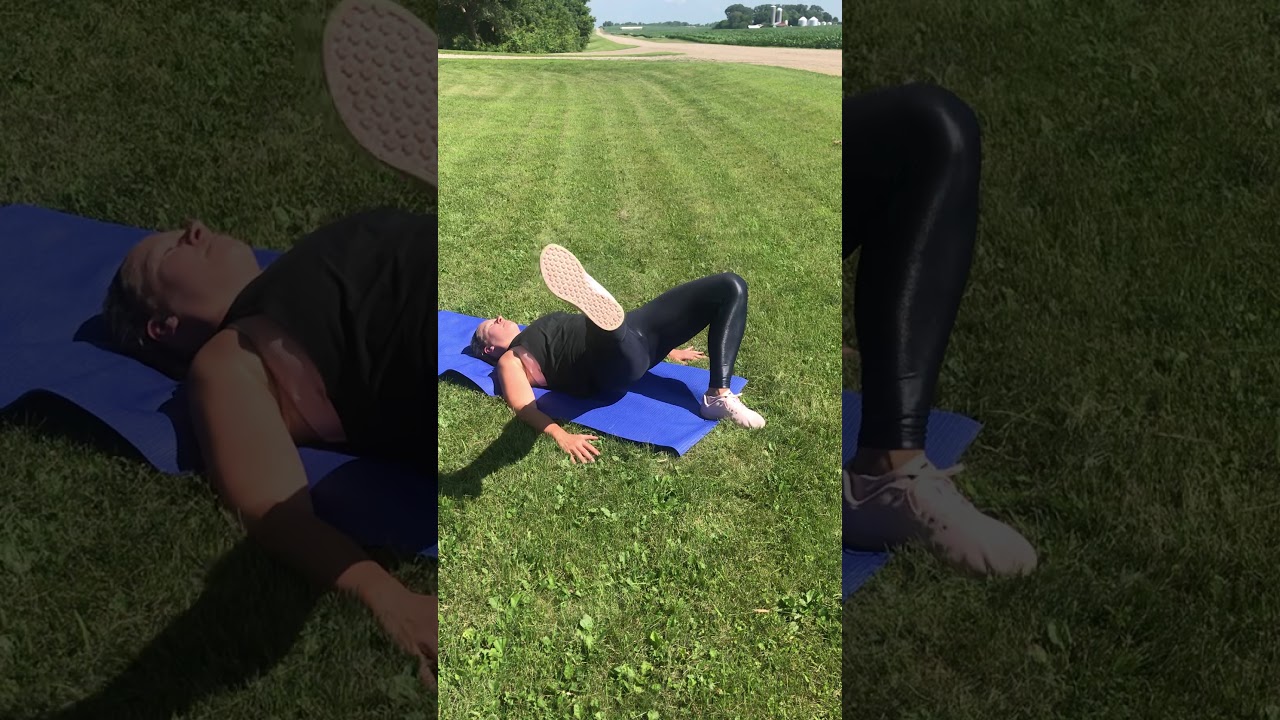 Single leg bridge to abduction - YouTube