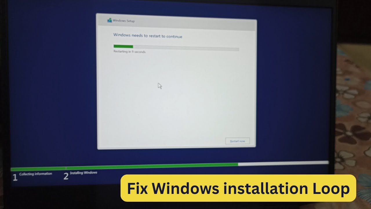 How to Fix Windows installation Loop || Windows Installing Loop Again & Again Fix - YouTube