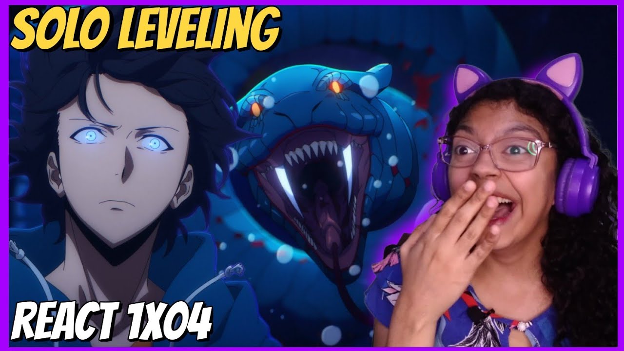 REACT: SOLO LEVELING Episódio 4/ O JINWOO ESTÁ ELEVANDO O NÍVEL! - YouTube