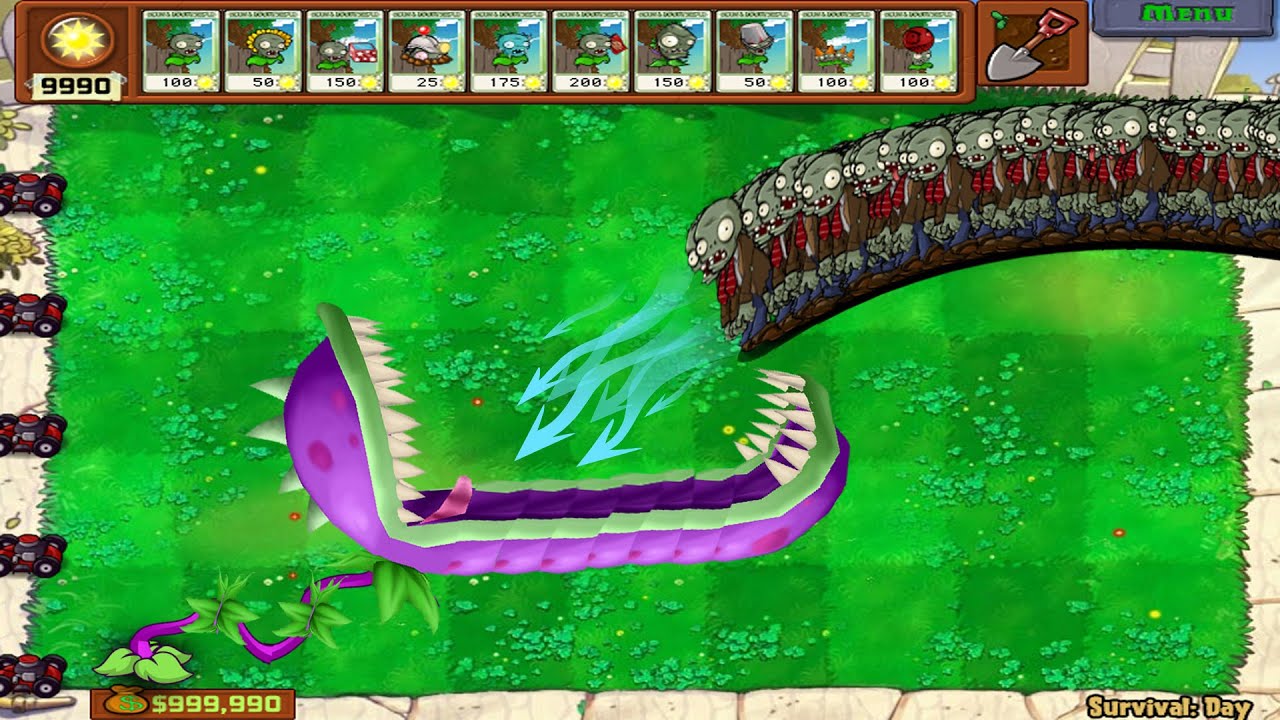 Chomper Evolution vs All Zombie PvZ Battlez Plants Vs. Zombies - YouTube