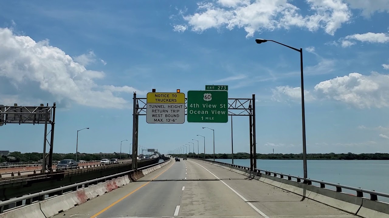 Hampton roads Bridge tunnel - YouTube