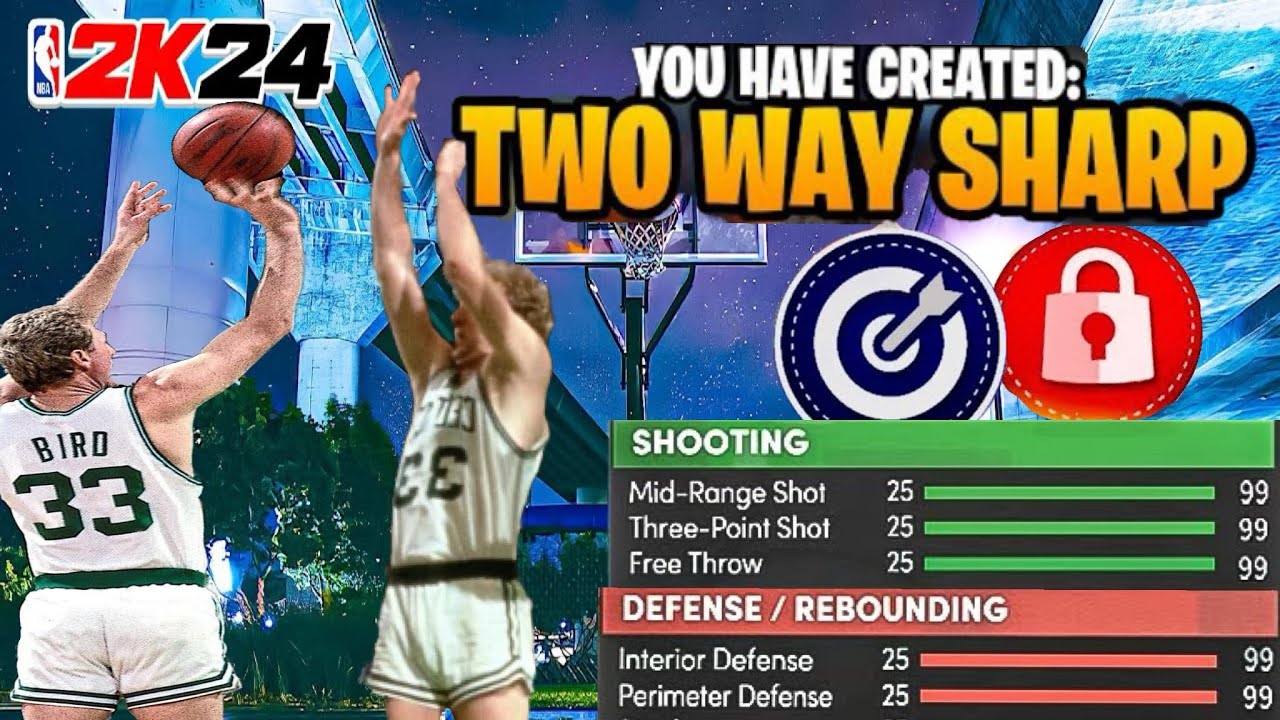 Best Two Way Sharp Build NBA2k24 - YouTube