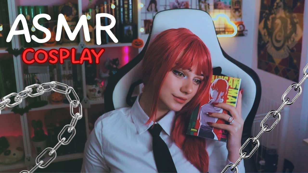 ASMR con COSPLAY 🩸 MAKIMA de Chainsaw Man 💘 - YouTube