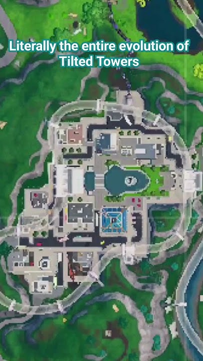 Literally the entire evolution of Tilted Towers #fortnite #fortnitebattleroyale # ...