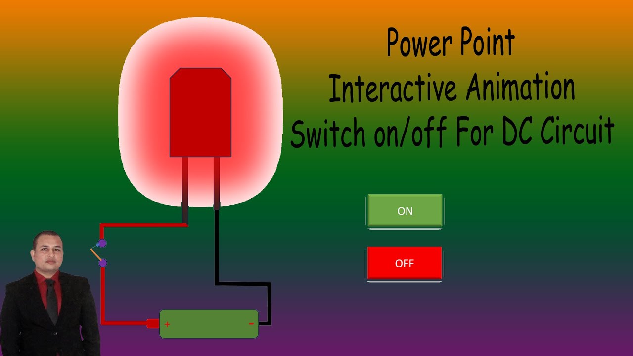 How to Make Interactive Animation Using Power Point || Switch on off ...