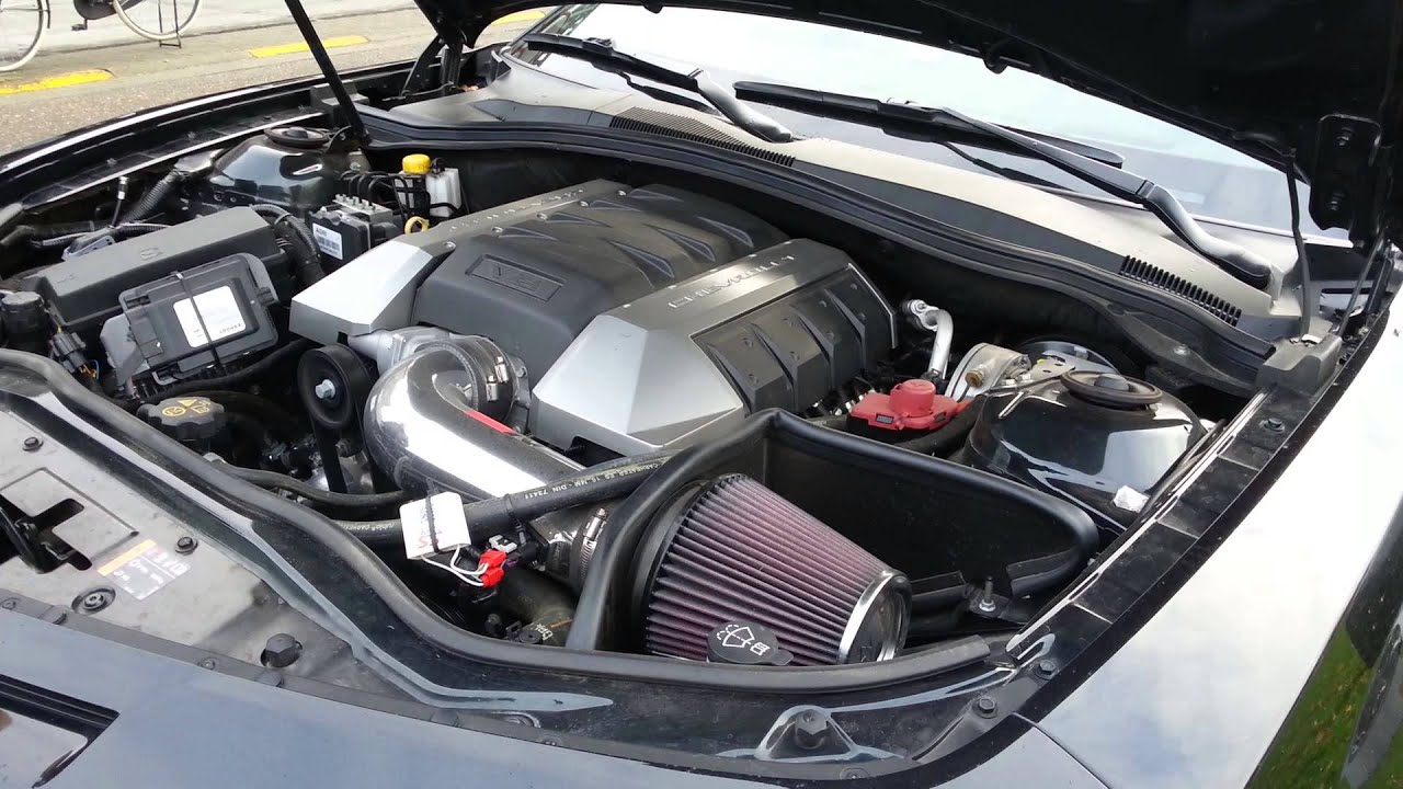 Camaro SS 45th anniversary edition engine bay - YouTube