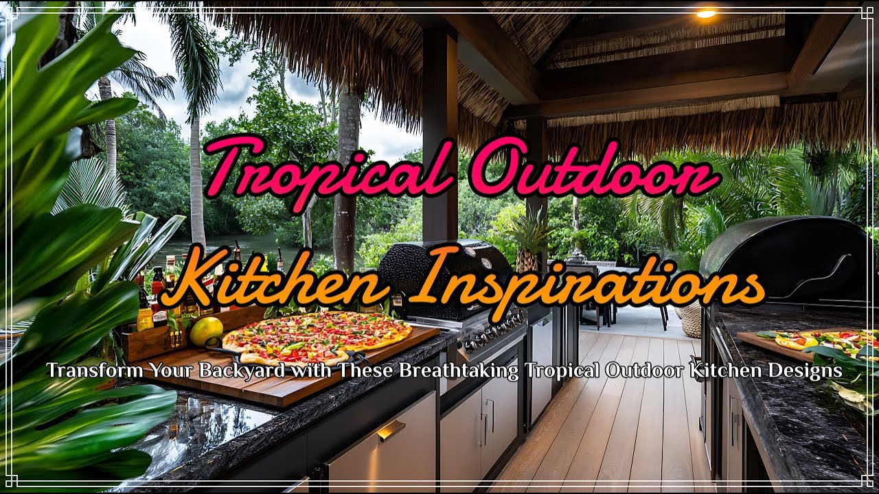 Tropical Outdoor Kitchen Inspirations : Outdoor Kitchen Ideas for a ...