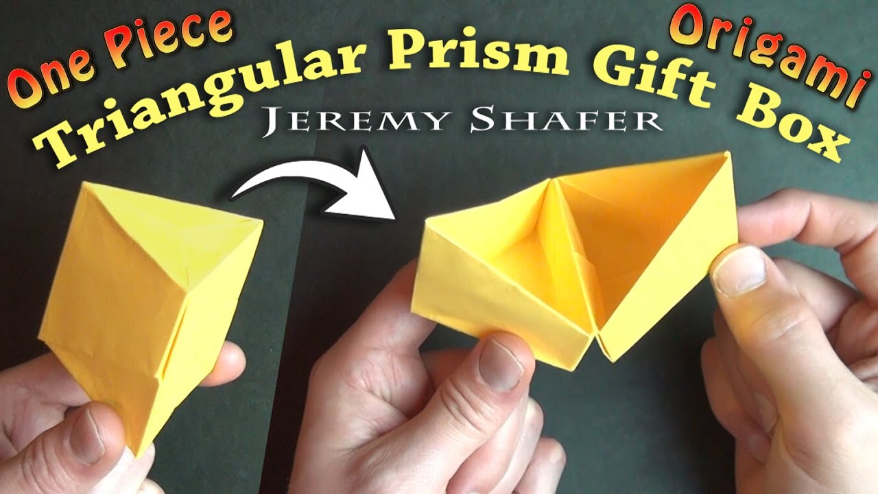Triangular Prism Gift Box - YouTube