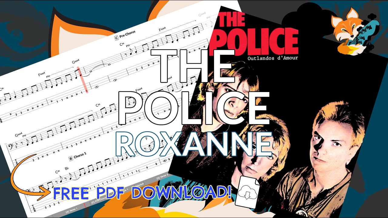 The Police - Roxanne (Bass Tab Playalong) | PDF Download - YouTube