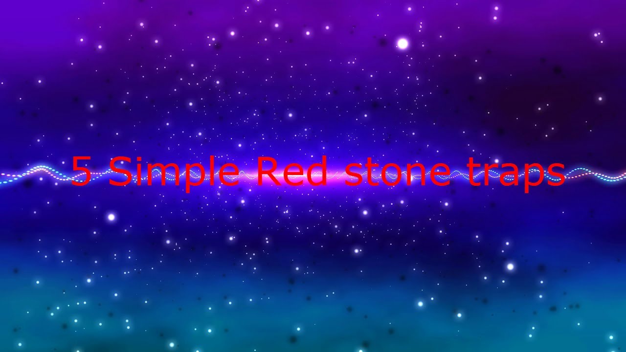 5 Simple Redstone Traps - YouTube