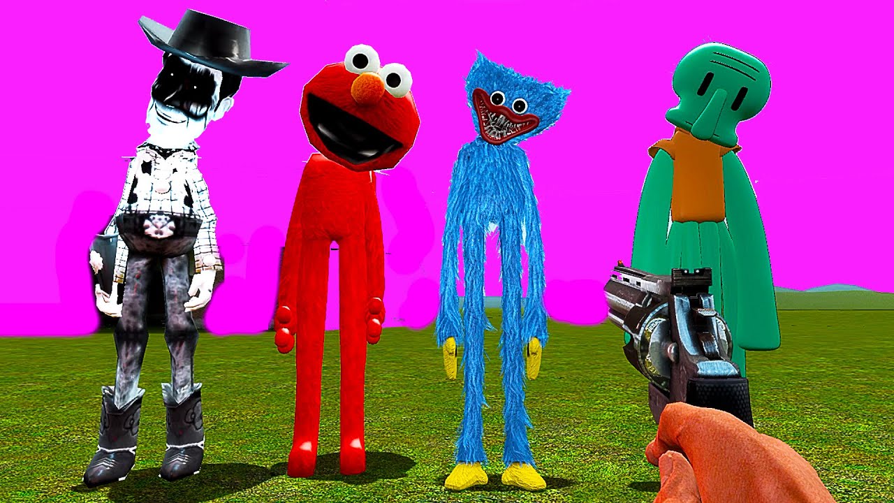 CORRUPTED WOODY, ELMO, HUGGY WUGGY, SKWIDWOD TENKTALES haunt me - YouTube