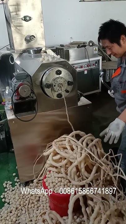 Double screw puffing machine mold loading and unloading demonstration ...