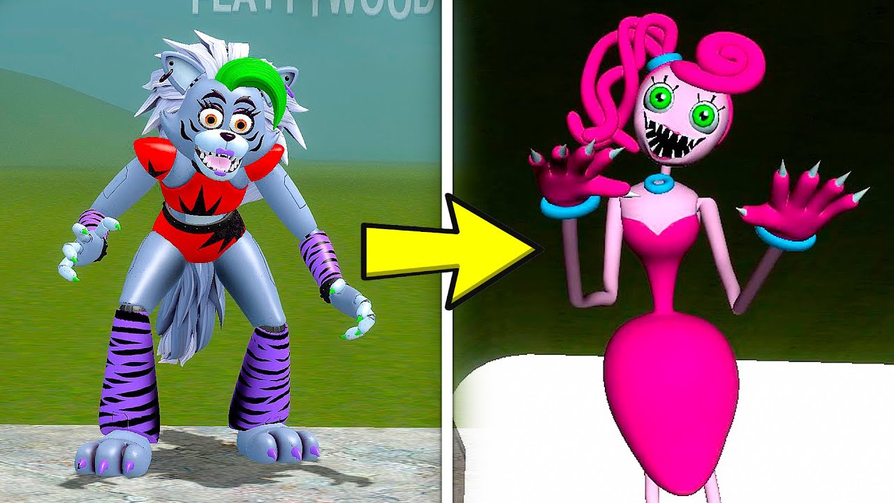 😱MAD ROXANNE FNAF SB vs NIGHTMARE MOMMY LONG LEGS | gmod realism - YouTube