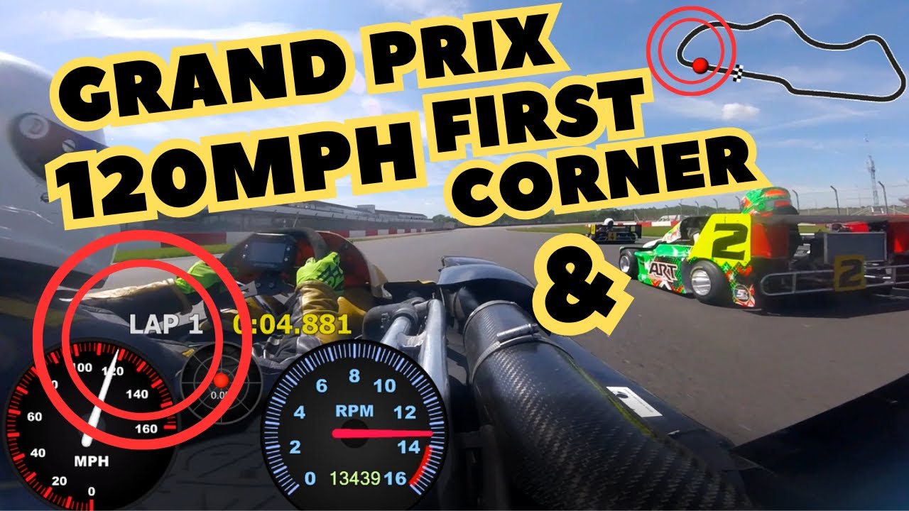 Insane 13500 rpm 120 mph Race Battle To First Corner &... Donington ...