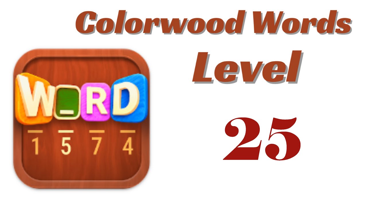 Colorwood Words Level 25 Answers | Colorwood Words - Cryptogram - YouTube