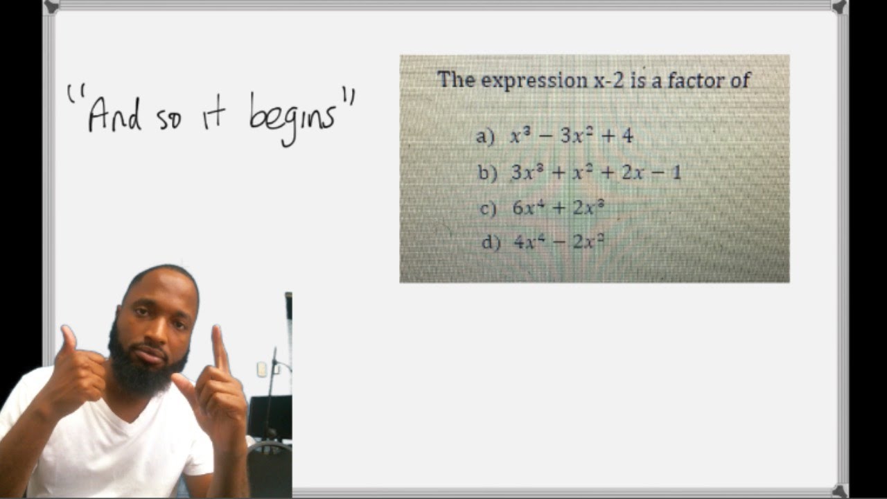 Quick Add Maths warm up: Factor Theorem - YouTube