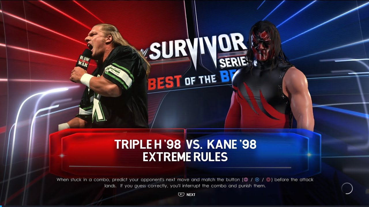 WWE 2K22 Kane 98 vs Triple H - YouTube