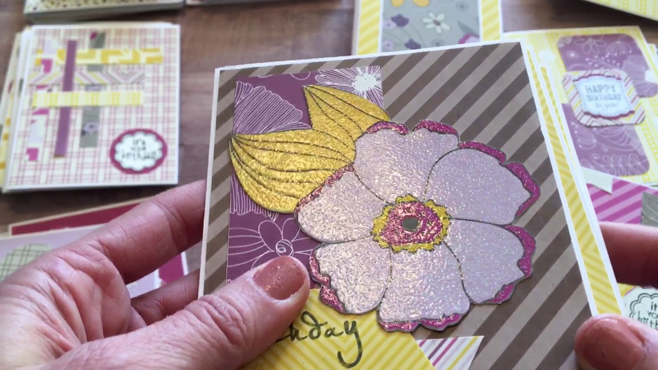 Using Up a Whole 12x12 Paper Pad!! - Budget Friendly Papercrafting ...
