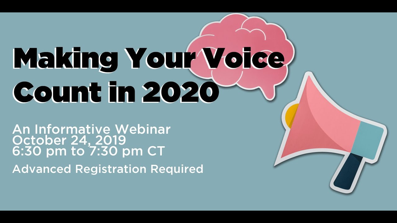 Making Your Voice Count in 2020 - YouTube