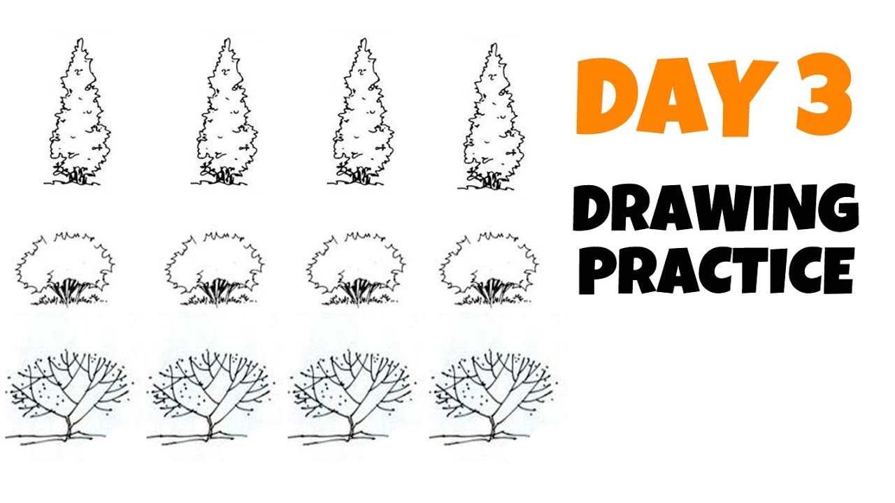 Pen Sketch Practice: Day 3 – Learn Pen Drawing Basics - YouTube