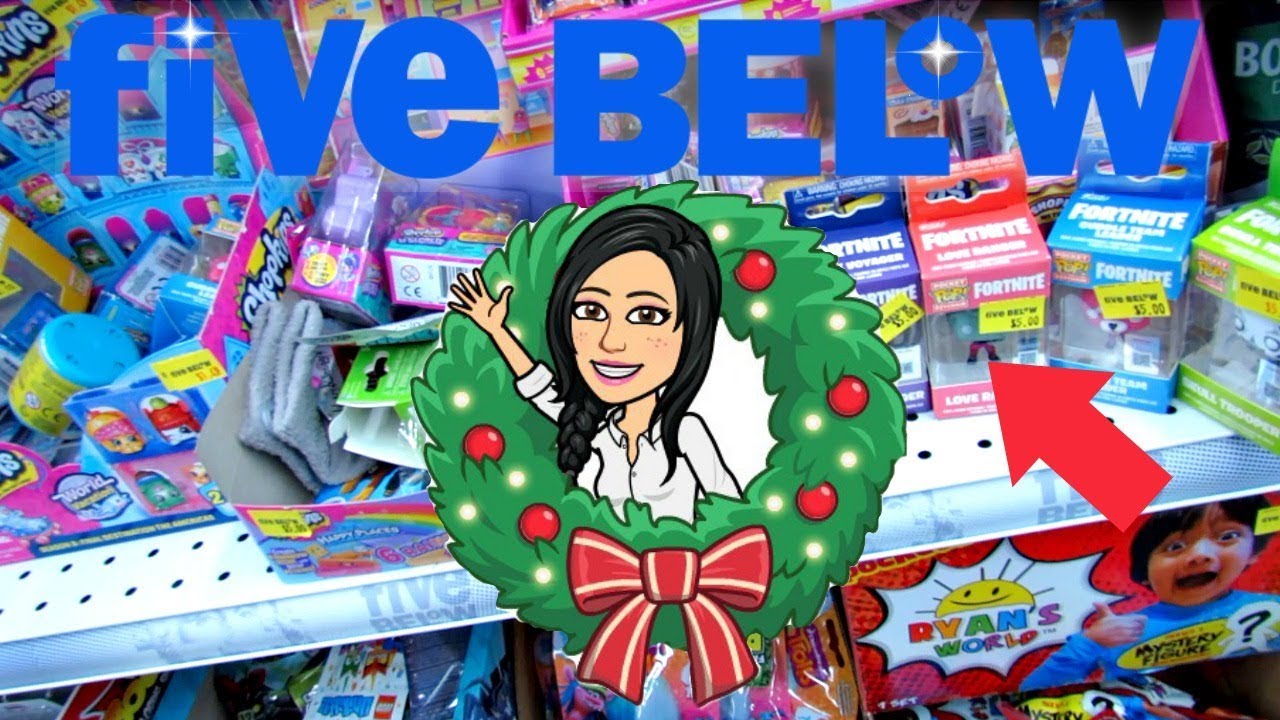 FIVE BELOW CHRISTMAS SHOPPING!!! $1 to $5 FORNITE, ROBLOX, MAKEUP ...